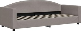 Válenda s přistýlkou taupe 80 x 200 cm textil 3197186