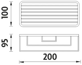 Nimco Drátěná polička - BO 312N-26