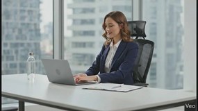 Kancelářská židle, ergonomická otočná židle s bederní oporou