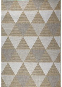 Vopi | Kusový koberec Flat 21132-ivory/silver/gold - 60 x 110 cm