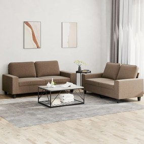 2dílná sedací souprava hnědá textil 3201885