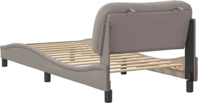 Rám postele bez matrací Hvar taupe 90x200 cm textil 3207748