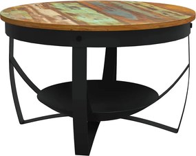 Konferenční stolek Ø 68 x 43 cm masivní recyklované dřevo 320796