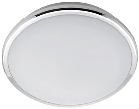 Sapho, SILVER stropní LED svítilna 10W, 230V, průměr 28cm, studená bílá, chrom, AU463