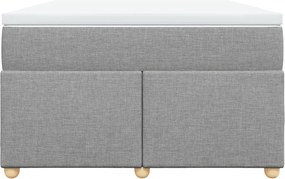 Box spring postel s matrací světle šedá 120 x 200 cm textil 3285366