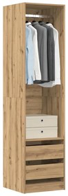Šatní skříň dub artisan 50 x 50 x 200 cm kompozitní dřevo 3318629