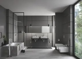 Grohe Eurocube - Vanová baterie na podlahu s příslušenstvím chrom