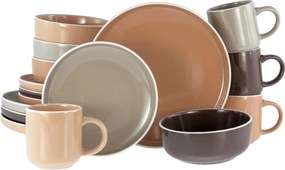 XXXLutz KOMBINOVANÁ SOUPRAVA Nordic Mocha Mousse 16dílné Creatable - Online Only nádobí - 007768070601