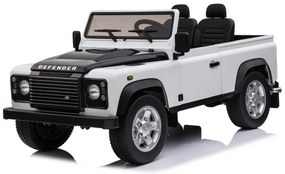 HračkyZaDobréKačky Elektrické autíčko Land Rover DEFENDER bílé