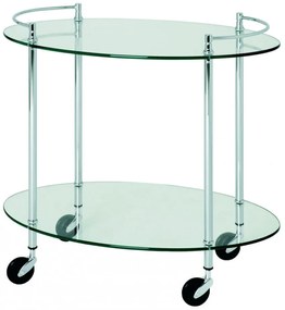 Mørtens furniture Servírovací vozík Stein, 68 cm, stříbrná