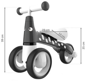 EcoToys Dětské odrážedlo MINI - černé, LB1603