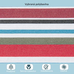 Costway Houpací síť se stojanem, vícebarevná NP11325CL