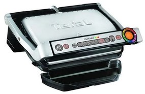 Tefal - Kontaktní gril OPTIGRILL+ INOX WAFFLES 2000W/230V černá/chrom