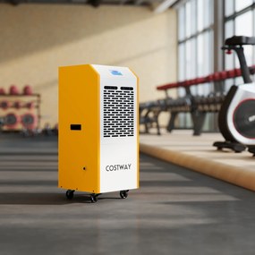 Costway Odvlhčovač 90 L/den stavební sušička komerční s vypouštěcí hadicí