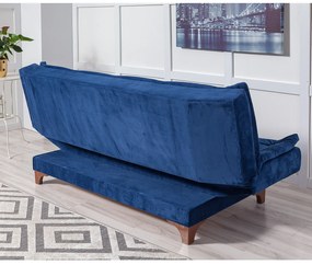 Atelier del Sofa 3-místná pohovka Kelebek - Dark Blue, Tmavá Modrá