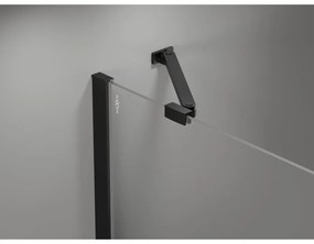 Mexen, Mexen Mist Duo výklopný sprchový kout 100 x 100 cm, černý rám - 8A4-100L-100P-70-70