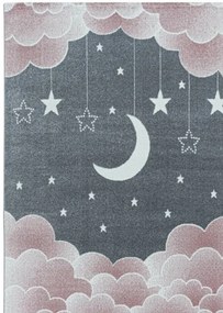 Dětský kusový koberec Funny 2101 pink - 160 x 230 cm