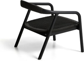 Černé dřevěné/bez čalounění křeslo Derile – Kave Home