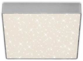 Briloner 7077-414 - LED Stropní svítidlo STAR SKY LED/16W/230V 21x21 cm stříbrná