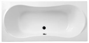 Polimat Akrylátová obdélníková vana Long 170x80 (180x80) Barva: Bílá, Rozměry (cm): 180x80