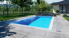 Přelivový bazén QBIG BENEFIT 3 x 5 x 1,5 m - Světle modrý
