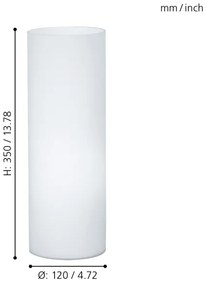 Eglo 81828 - Stolní lampa GEO 1xE27/60W/230V