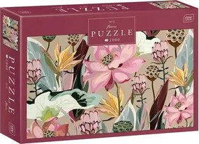 INTERDRUK Puzzle Flowers: Lotusy a Protey / 1000 dílků / 67x48 cm