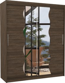 ADRK Furniture Posuvná skříň s zrcadlem KANSAS 180 ADRK-SW-KAN-CH-180