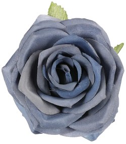 Růže, barva modrá. Květina umělá vazbová. Cena za balení 12 ks - KUM3311-BLUE