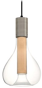 Unikátní závěsné svítidlo ve tvaru kapky Eris  Unikátní závěsné svítidlo ve tvaru kapky Eris Barva svítidla: Hliník kartáčovaný, Dekor: Přírodní…