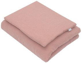 Mušelínový set s výplní New Baby 80x70 cm růžový
