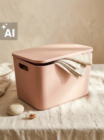 Sinsay - Úložný box s víkem - pastelová růžová