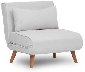 Hanah Home Rozkládací křeslo FOLDE krémové