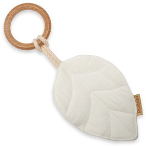 Kousátko s listy pro děti New Baby Leaf white