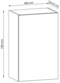 LANGEN bu | horní skříňka G45 | s úchytem | UNI provedení | béžová