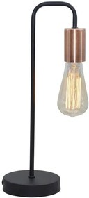 Černá stolní lampa Herpe pro žárovku 1x E27  - Candellux