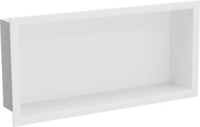 Mexen X-Wall-R, polička na zapuštění na obklad s límcem 45 x 20 cm, bílá, 1920452010