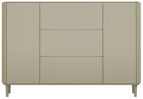 Komoda Elivo 150 cm na nožkách - eukalyptus / dub baltic dune