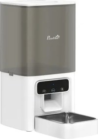 PawHut automatický zásobník krmiva pro kočky, 4,5 l WiFi s časovačem, programovatelný pro 1-10 jídel, automatická krmná stanice s hlasovým záznamníke…