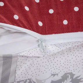 Ložní povlečení z mikrovlákna PATCHWORK SRDCE