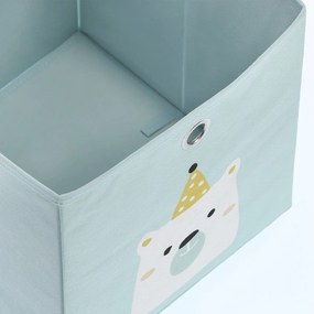 Úložný box na hračky MEDVÍDEK, textilní, 28 x 28 x 28 cm, ZELLER