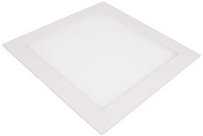 LED Solution Bílý vestavný LED panel hranatý 225 x 225mm 18W Barva světla: Teplá bílá 191095