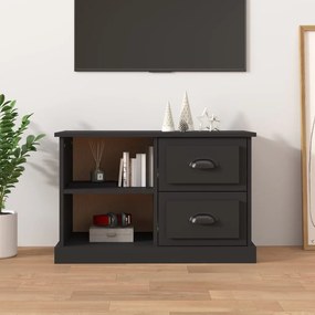 TV skříňka černá 73 x 35,5 x 47,5 cm kompozitní dřevo