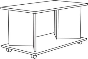 Konferenční stolek HERMES - dub