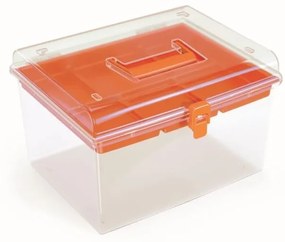 Prosperplast Plastový organizér Nuf High 29,2x25x18,5 cm oranžový