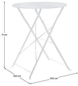 Kondela Zahradní set 1+2, bílá, ocel, OBAX
