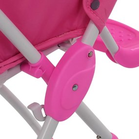 vidaXL Dětská jídelní židlička modro-bílá [10183] Barva: Růžová