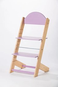 Lucas Wood Style rostoucí židle MIXLE -  přírodní/lila rostoucí židle MIXLE: bez motivu