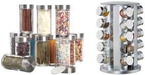 20-dílný otočný stojan na kořenky