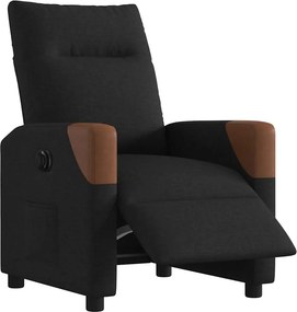 Elektrické polohovací křeslo černé textil 3323992